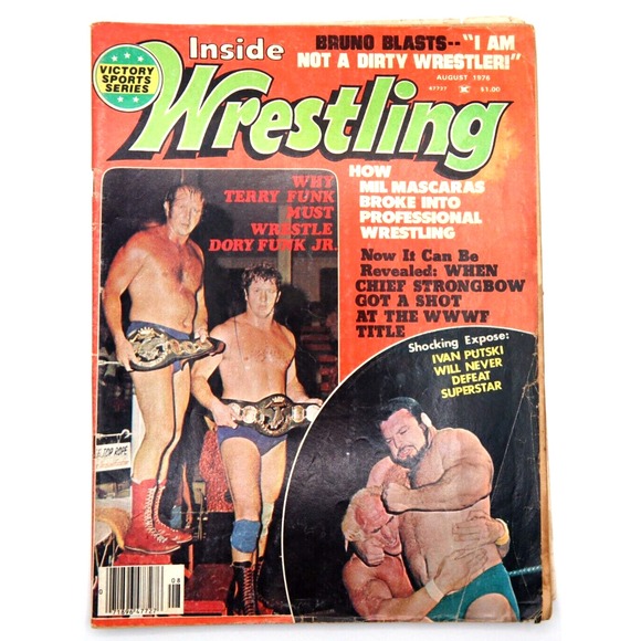 Accents | Inside Wrestling Aug 1976 Nick Bockwinkle Ivan Putski Dory ...